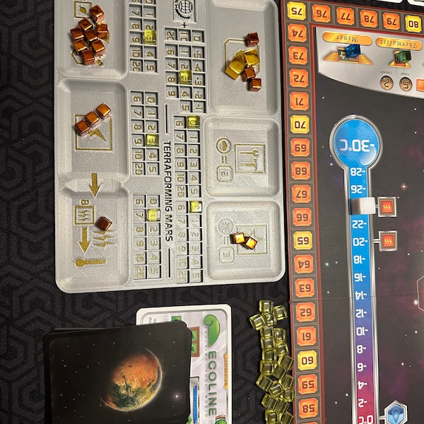 Terraforming Mars Player Boards - 3D Printed, High Quality, PLA, .07mm ...