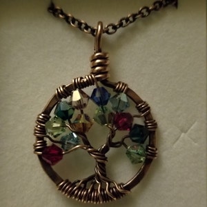 Ruby Tree of Life Necklace Silver Red Wire Wrapped Pendant - Etsy