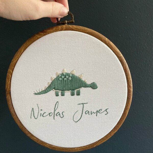 Personalized Floral Baby Name Embroidery PDF Pattern, Custom Name ...