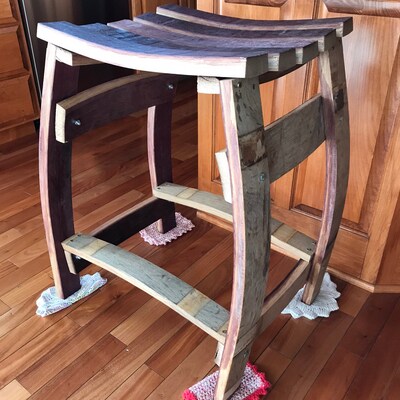 Wine Barrel Stool Kit - Etsy