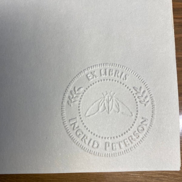 Book Embosser- Custom Embossing Stamp- Library Embosser- Personalized ...