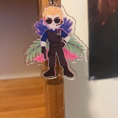 VAPORWAVE VIBES 2.5 Holographic Acrylic Keychain - Etsy