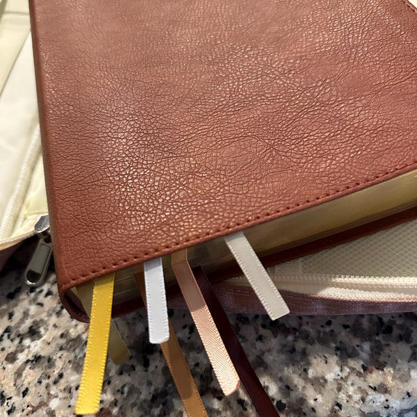 Bible Ribbon Bookmark - Christian Gift, Keepsake With Multiple Ribbons ...