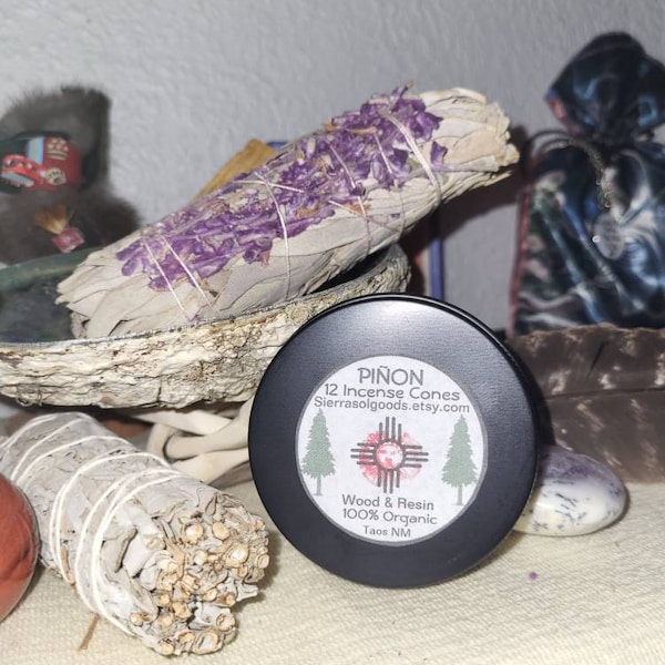 Piñon Incense Cones-piñon Resin-piñon Wood-hand Rolled-100% All Natural ...