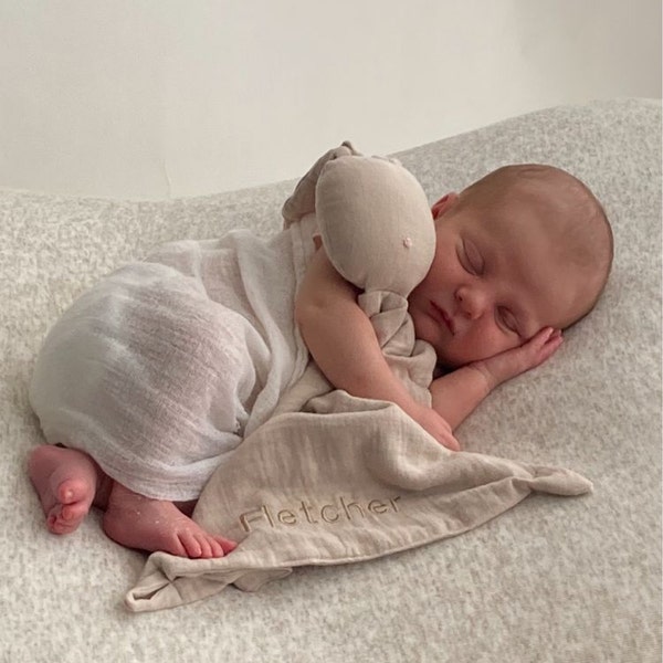 Personalised Baby Comforter | Bunny Comforter | Unisex Newborn Gift ...