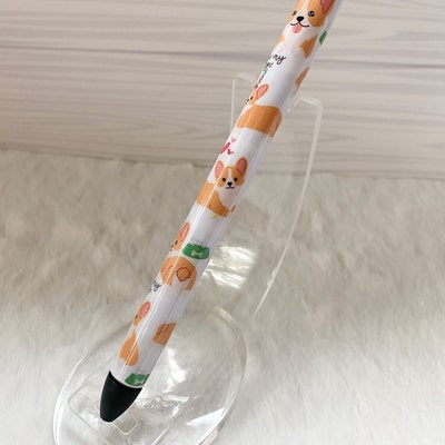 Corgi Pen Wraps, Dog Pen Wrap, Glitter Pen Wraps, Animal Pen Wrap ...