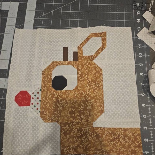 Set of 4 Farm Animals Quilt Block Patterns: Chicken, Cow, Pig, and Barn ...