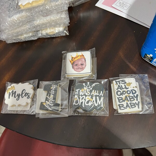 Notorious ONE Birthday Cookies, Notorious Big Cookies, Rap Themed ...