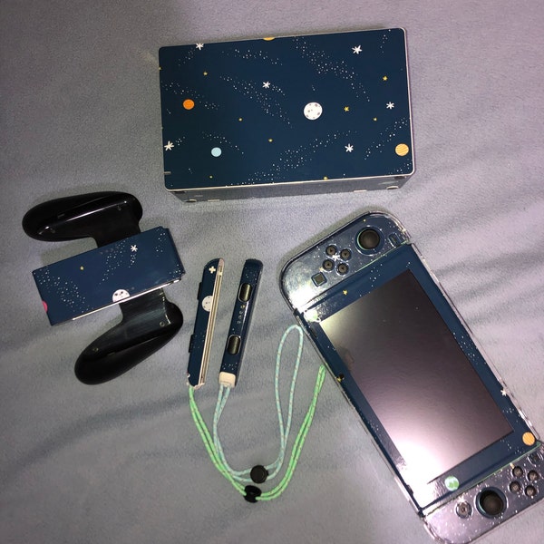 Nintendo Switch Skin Decal Planets Outerspace // OLED Standard - Etsy