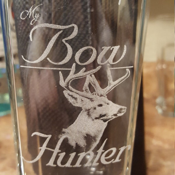 Deer, Turkey & Moose Collage Etched Glasses, Gifts for Hunters, Wild ...