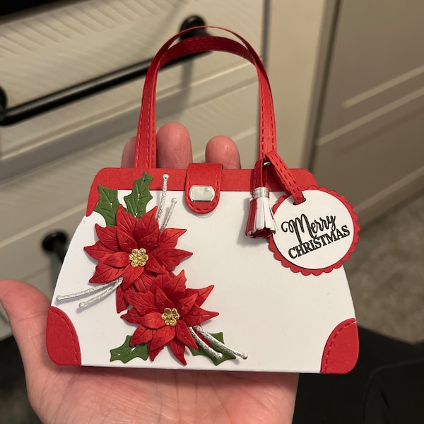 Handmade Christmas Paper Purse Gift Bag/gift Card Holder. Holiday Gift ...