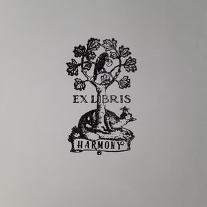 Black Crow Ex Libris Stamp Bookplate Stamp Black Bird Stamp - Etsy