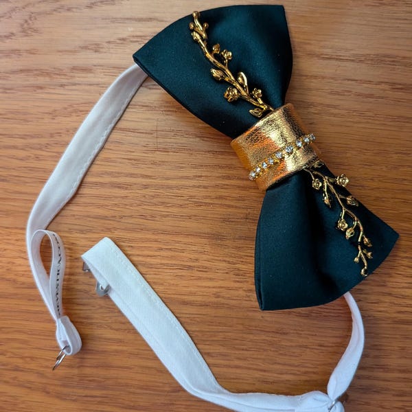 Black and Rose Gold Mens Satin Butterfly Bow Tie, Formal Black Bowties for Men Bowtie, Wedding ...