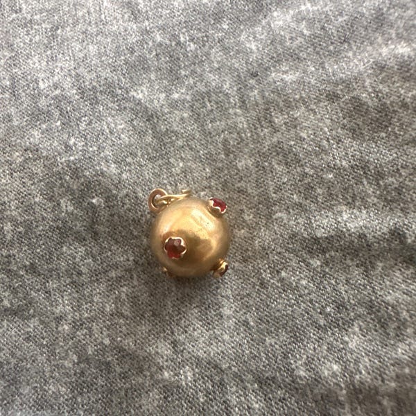 Lighthouse Lens Cut Vintage Gold Ring Synthetic Sapphire 10k Yellow ...