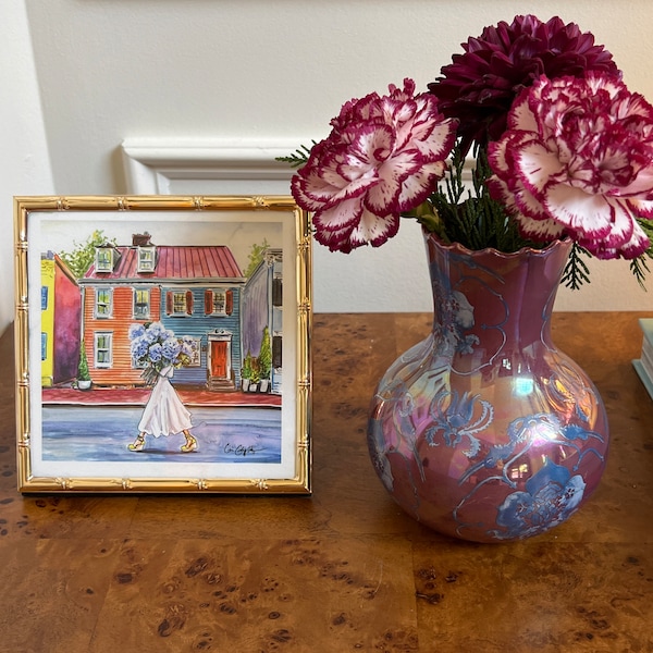 Washington DC Cherry Blossom Jefferson Monument Original Print by Cris ...