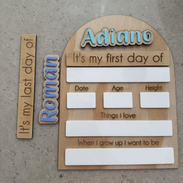 First Day of School Board | Personalised Board | Back to School ...