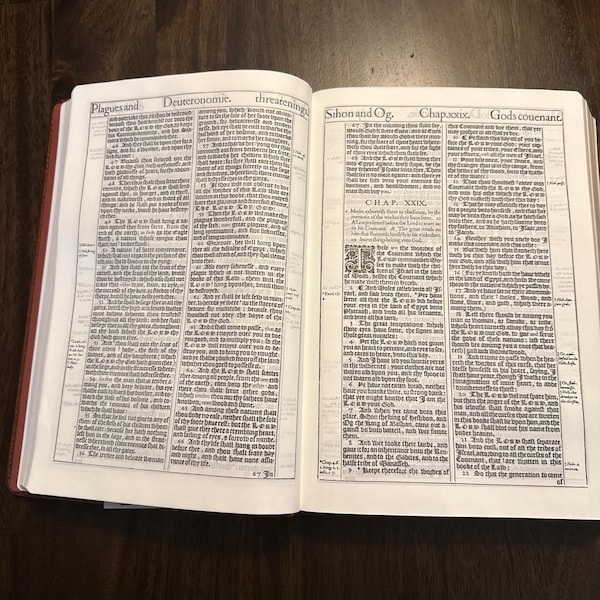 1611 King James Bible First Edition With Apocrypha - Soft Faux Leather ...