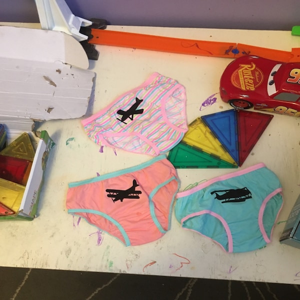 Girls Airplane Underwear Biplane Seaplane Propeller Plane Toddler ...