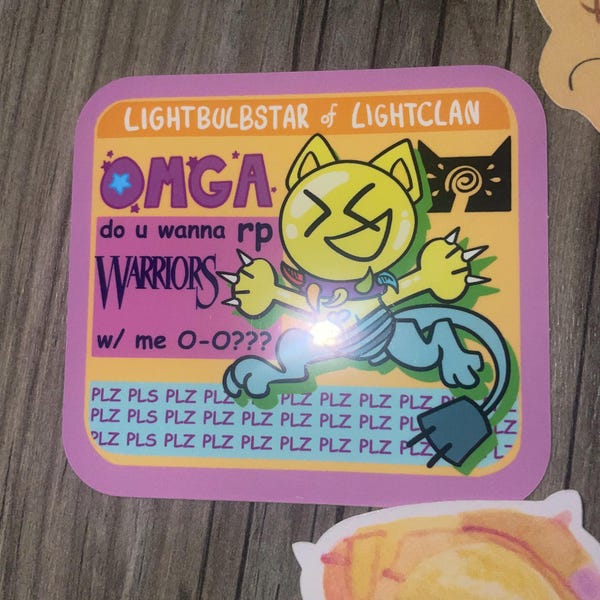 Inanimate Insanity Lightbulb Fan Made Warriors RP Sticker | 2000s ...