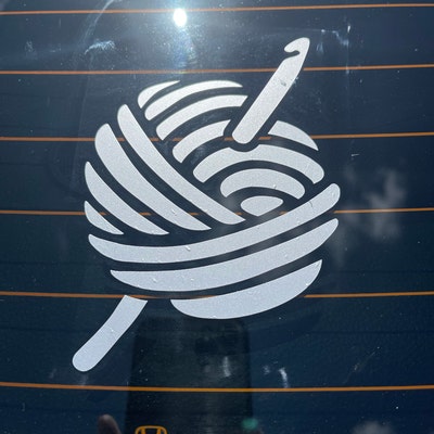 Knitting Yarn Ball Vinyl Decal Sticker / Decals for Cars, Laptops ...