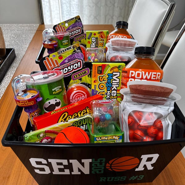 Personalized Graduation Gift Basket, Senior 2025 Grad, Team Gift, High ...