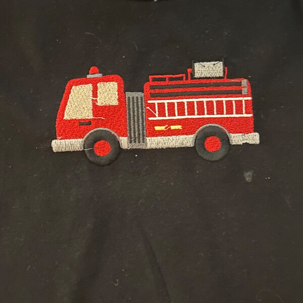Fire Truck - Machine Embroidery Design / Fire Engine Embroidery Design ...