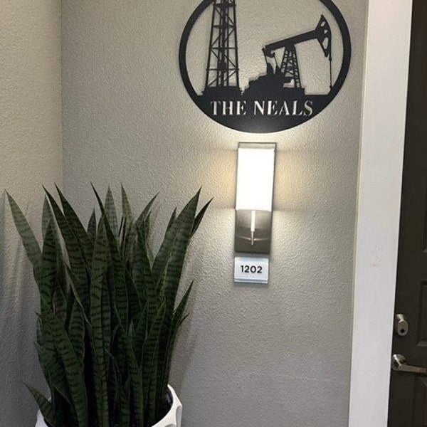 Custom Metal Name Sign, Oil Rig, Oil Field, Offshore Custom Sign ...