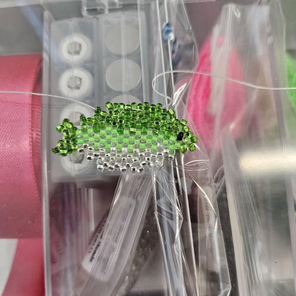 3D Beaded Fish Pattern - PDF Tutorial Seed Bead | DIY Peyote & Brick ...