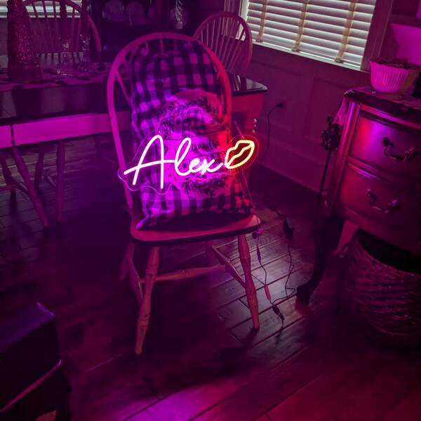 Custom Neon Name Signs for Kids' Bedrooms/nurseries, Light up Name ...