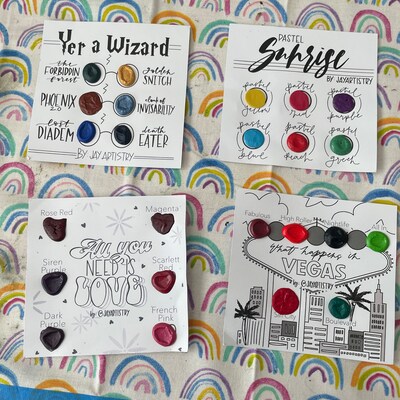 Handmade Watercolor Paint Shimmer Dot Card Sample yer a Wizard ...