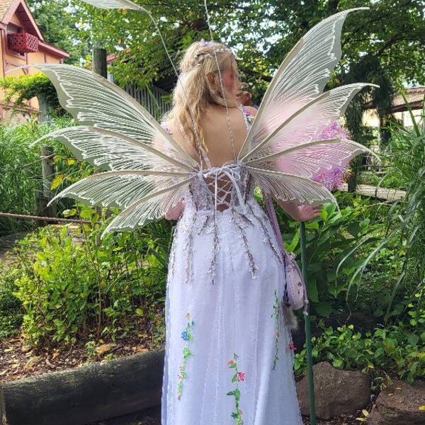 Plastic White Fairy Wings, Transparent Fairy Wings, Wedding Fairy Wings ...