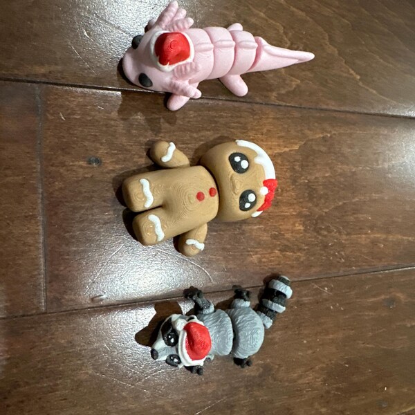 3D Printed Mini Flexi Bat | 3D Printed Fidget Toy | Flexi Toy ...