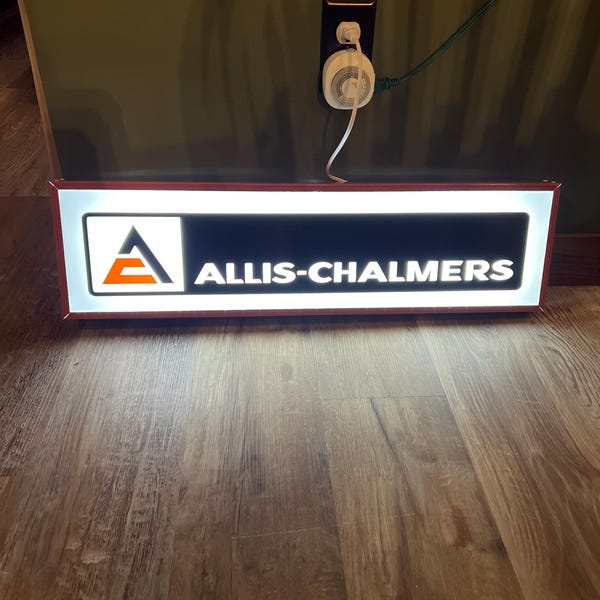 Allis Chalmers Lighted Sign 30x8x2 Inch - Etsy
