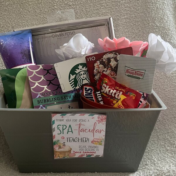 Thanks for Being Spa-tacular Teacher Gift Tags, Teacher Nurse ...