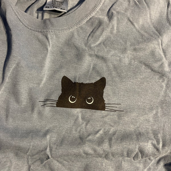 Black Cat Shirt, Black Cat Gifts, Cat Mom, Cat Shirt, Cute Kitty, Cat ...