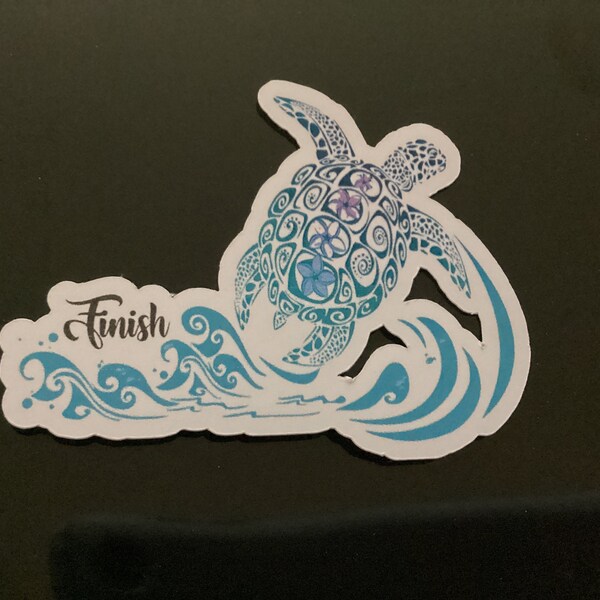 Turtle With Wave Svg, Turtle Svg File, Sea Turtle Svg, Flower Turtle ...