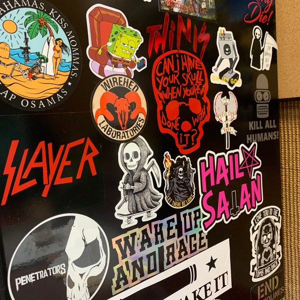 HAIL SATAN Vinyl Sticker 6 Long All Weather, Laminated Decal - Etsy