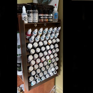 Wall Mounted Hobby Paint Storage Rack Horizontal | Etsy