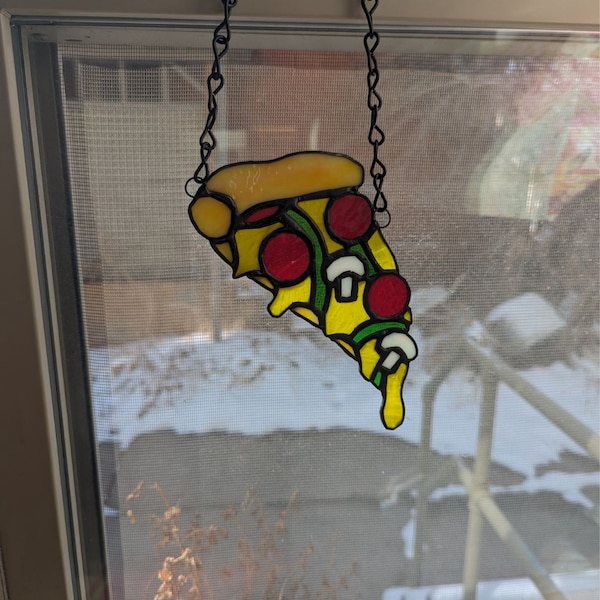 Stained Glass Heart Suncatcher Handmade Valentines Day Love Gift Deep ...