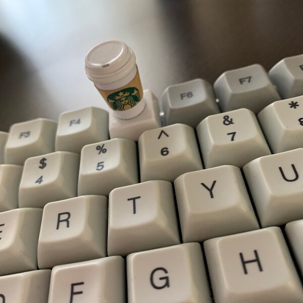 Starbucks Coffee Keycaps Handmade Resin Custom Artisan - Etsy
