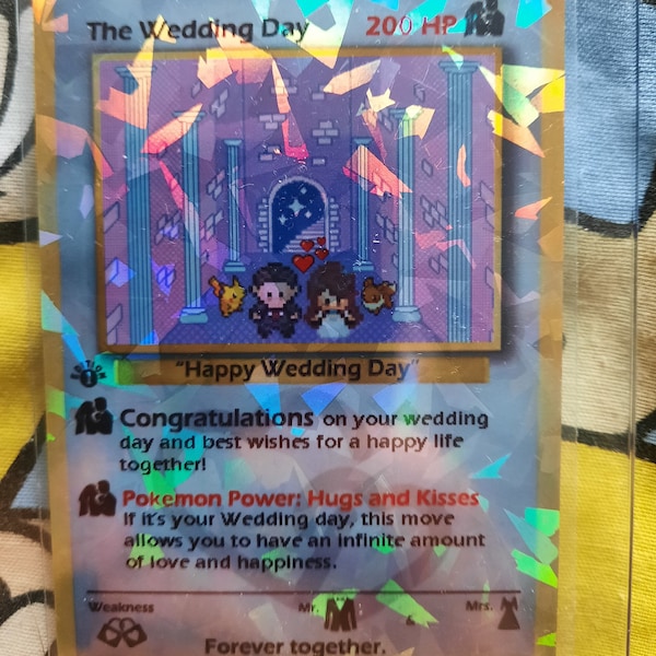 Pokemon the Wedding Card Proposal Invitation Anniversary Birthday ...