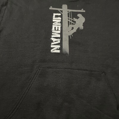 Lineman Hoodie for Men Lineman Sweatshirt Lineman Gift - Etsy