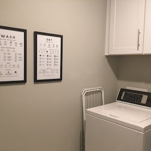 LAUNDRY ROOM Reference/guide Poster/print DRY - Etsy