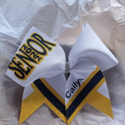 Pink Football Cheer Bow Custom Cheer Bows Choose Glitter or - Etsy