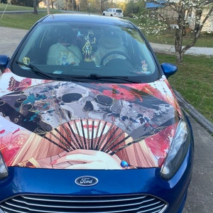 Anime Car Hood Wrap Full Color Vinyl Decal Manga Hero Sticker 2 - Etsy