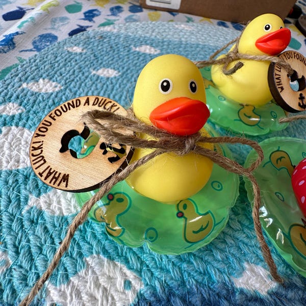 1.5" Diameter | You Found A Duck | Duck Token Chip | Sets of 10, 15, 25 ...