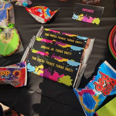 Glow Theme Party Decoration Template Bundle Invitation Printable Neon ...