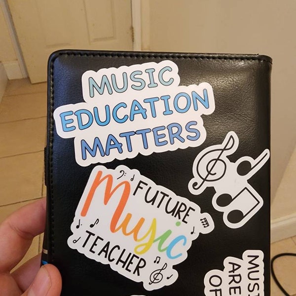 Piano Sticker, Cat Piano Player Sticker, Sticker for Pianist, Music ...