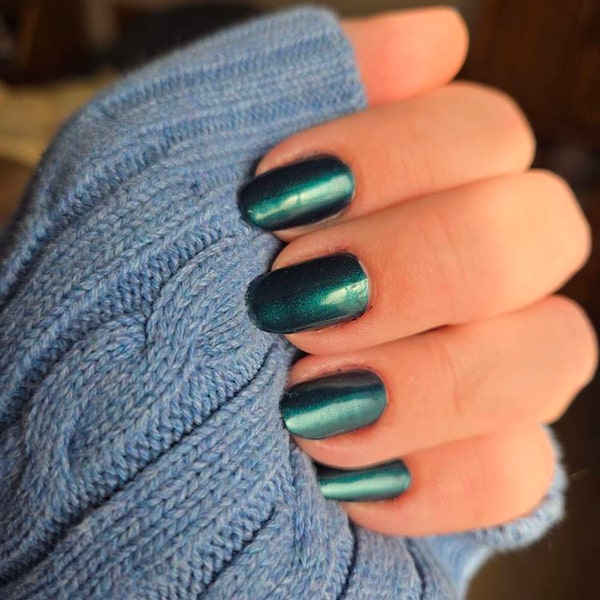 Purple Blue Magnetic Nail Polish - Eldritch Influence - Inspired by ...