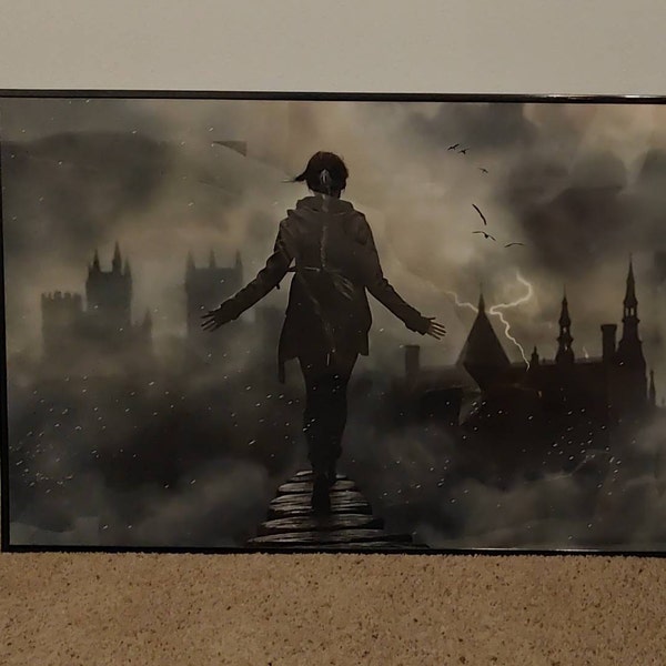 Fourth Wing Art Print, UNFRAMED Vertical Parapet Paiting Art Poster ...